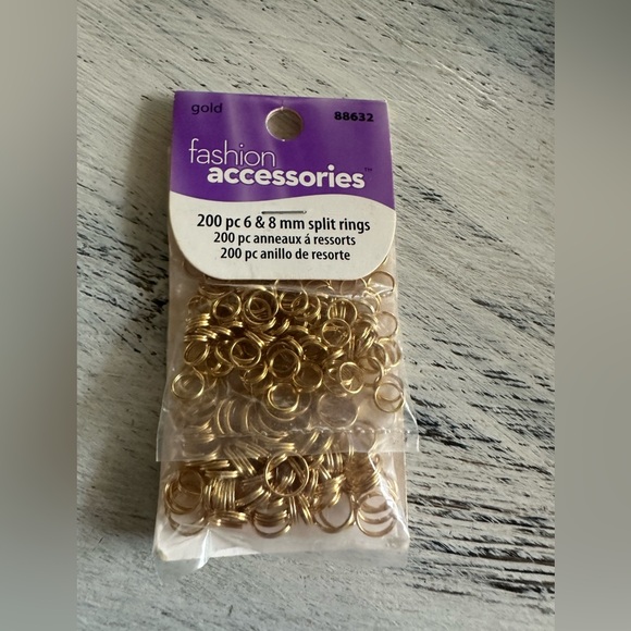 Other | 20 Gold 6 8mm Split Rings New For Jewelry Making And Crafting ...